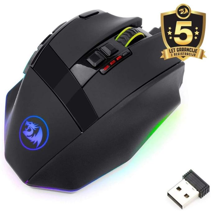 REDRAGON SNIPER PRO M801P | RGB | ŽIČNA-BREZŽIČNA | Črna | Gaming MIŠK