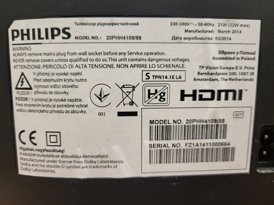 Lcd philips 20