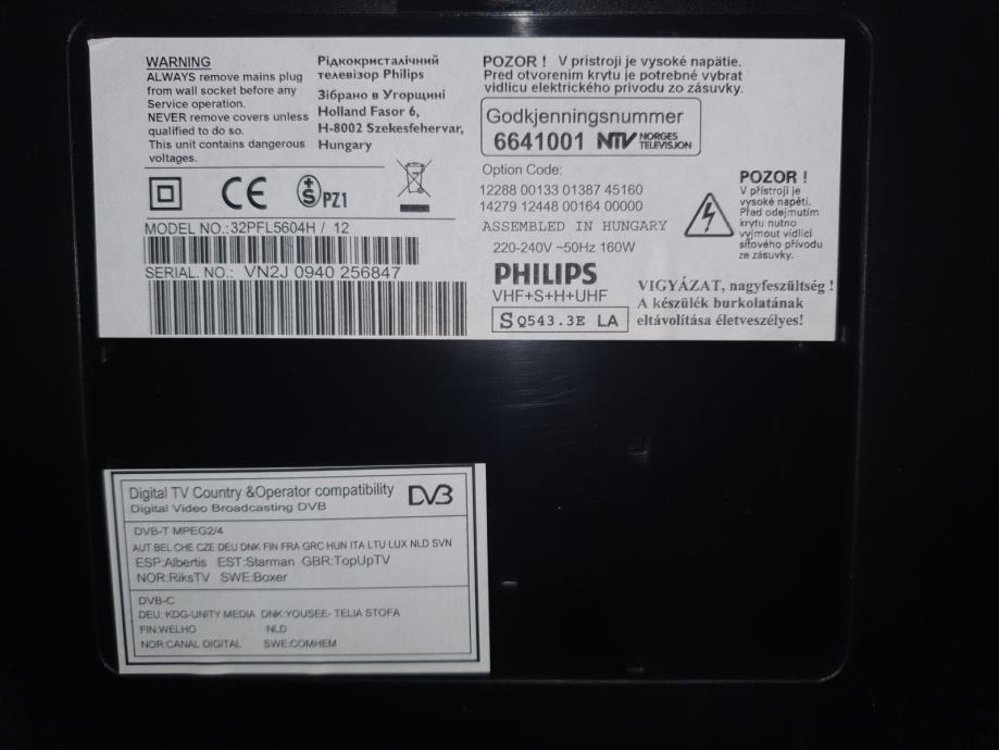LCD Philips TV 32 PFL 5604 H - 80 cm