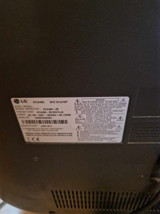 LG 37LK450 37 LCD TV