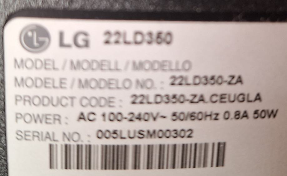LG televizija 22 prodam