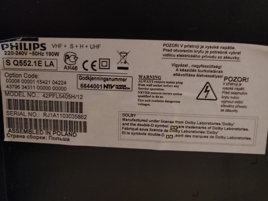 PHILIPS S Q552.1E LA
