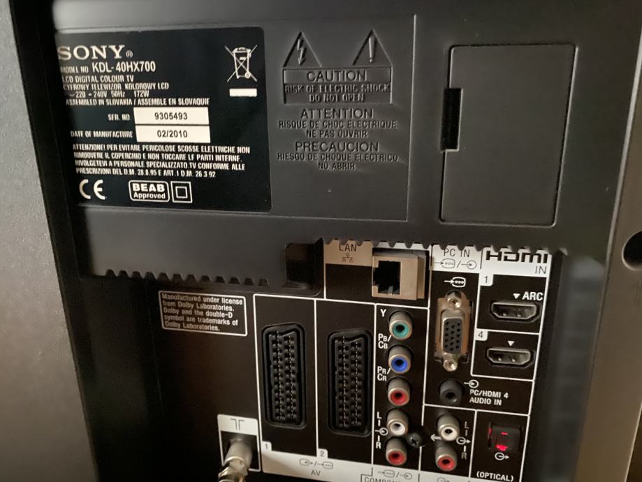 Sony Bravia 40HX700