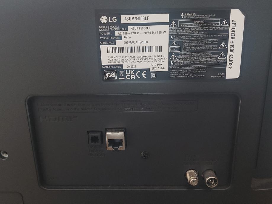 Televizor LG 43 43UP75003LF