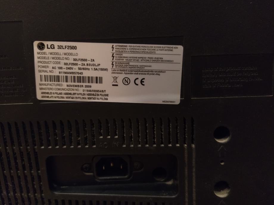 TV LG 32 inch televizija 32LF2500, televizor