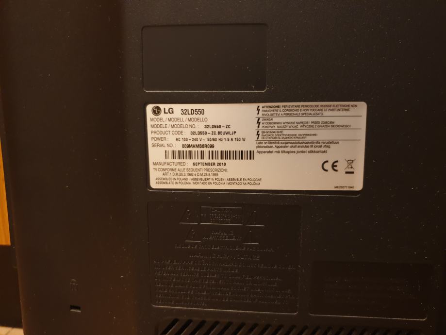 TV LG 32LD550 32 LCD