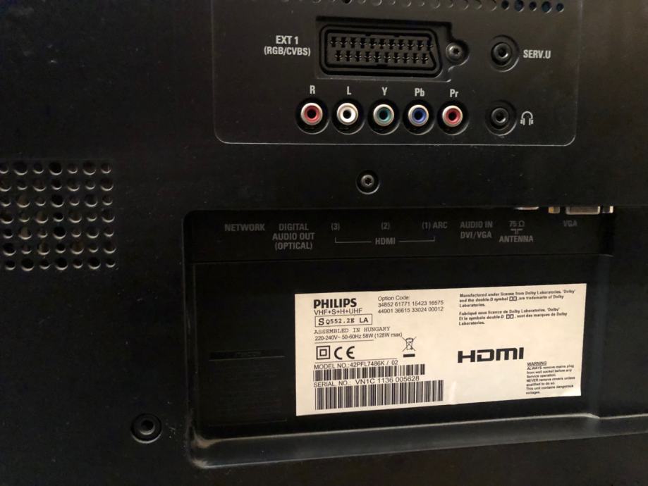 LED TV Philips 42 42PFL7486K/02 + dodatki