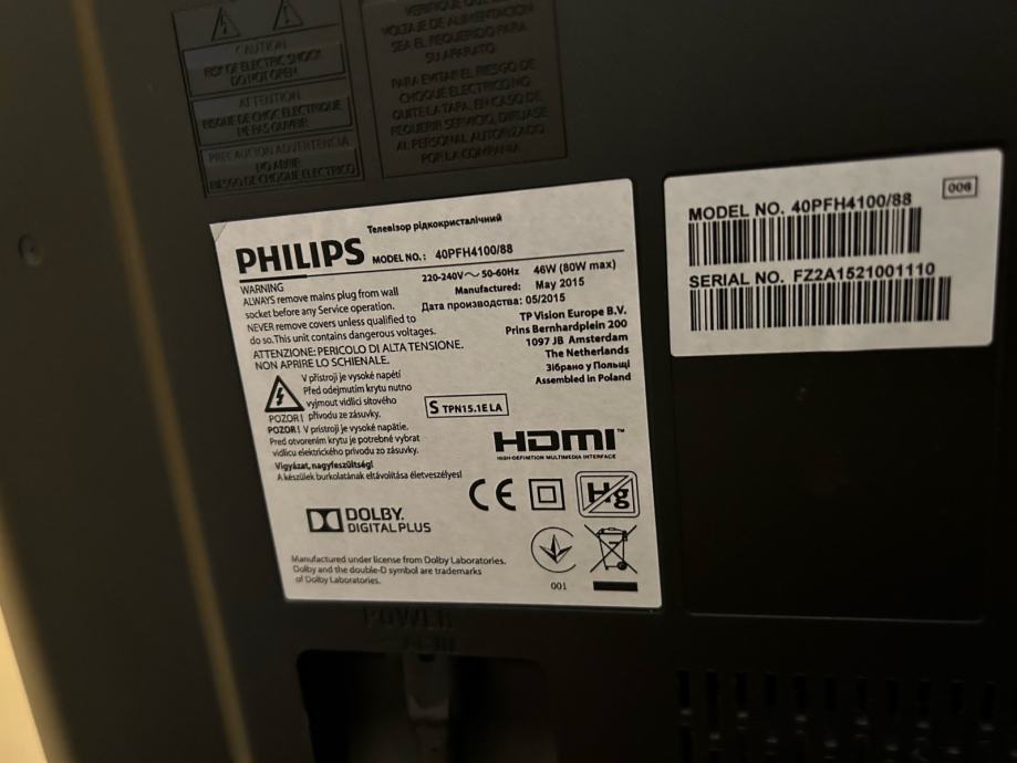 Philips LED LCD TV sprejemnik (40PFH4100)