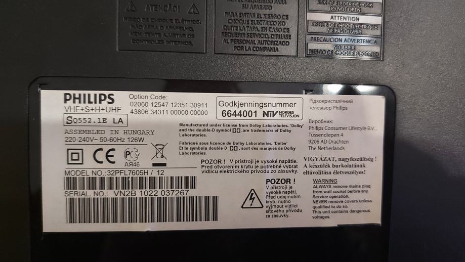 Prodam Philips TV 32PFL7605H/12