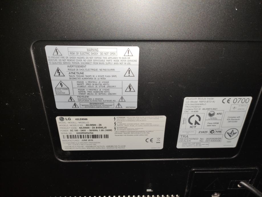 Prodam televizijo LG 42LE8500