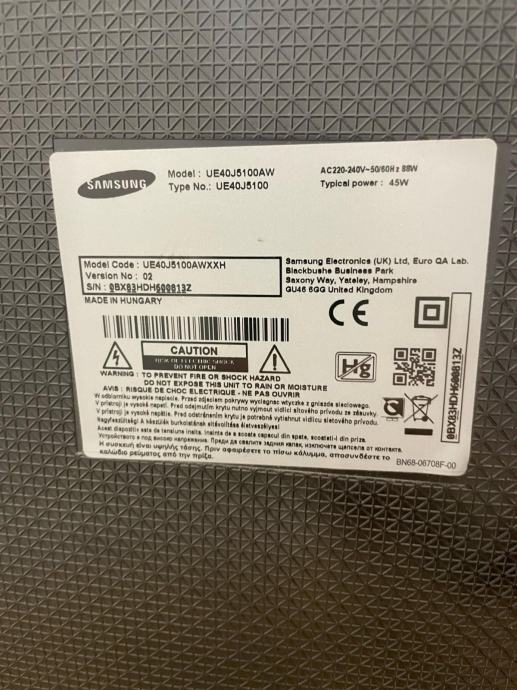 Samsung LED LCD TV sprejemnik UE40J5100