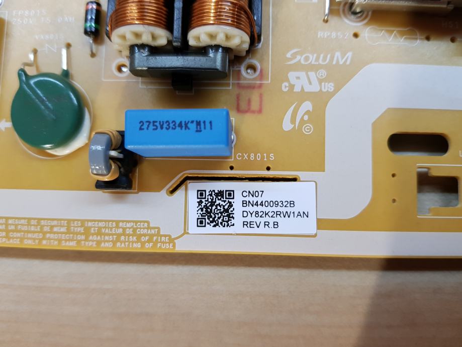 Samsung 4K LED TV UE55NU7172U napajalna plošča / power supply