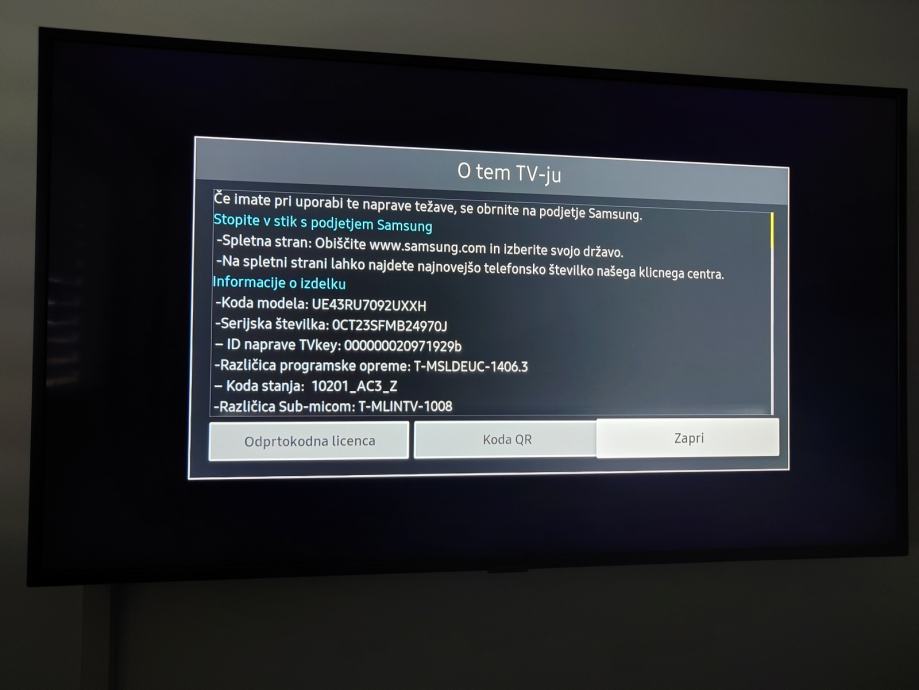Samsung UHD 4K / UE43RU7092
