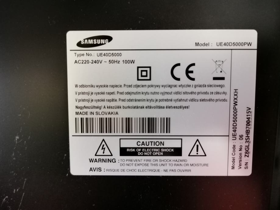 Samsung UE40D5000 LED televizor