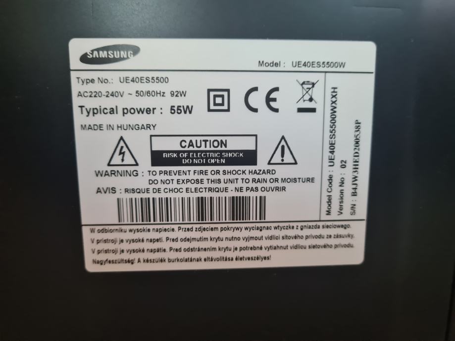 Samsung TV UE40ES5500 40 LCD LED 40