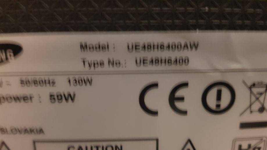 Smart Led TV 3D Samsung UE48H6400AW 48 Inč