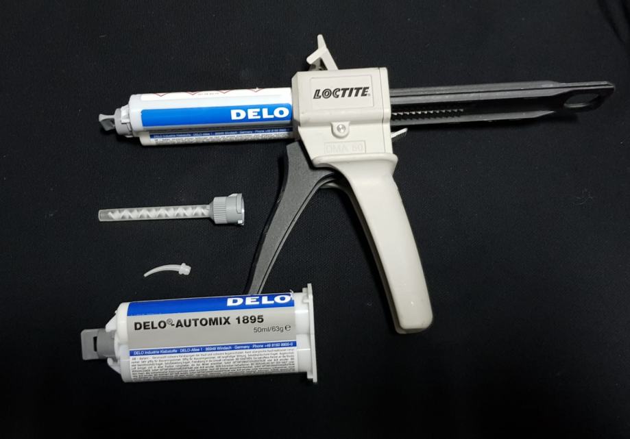 Pištola za lepilo Delo Automix 1895+tuba s cevjo in nastavkom