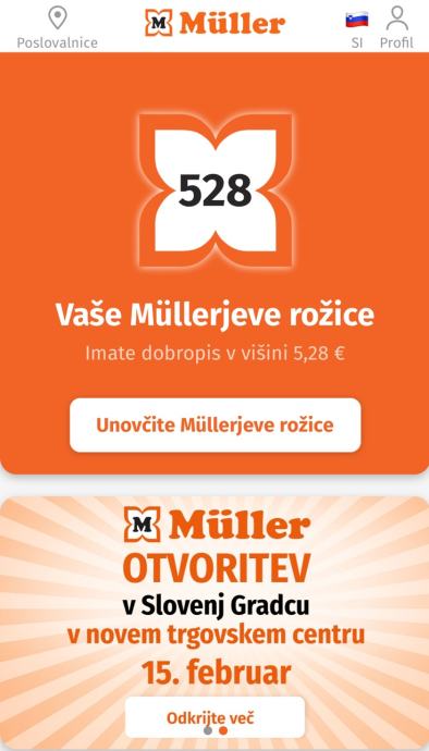 Müller promo koda za aplikacijo