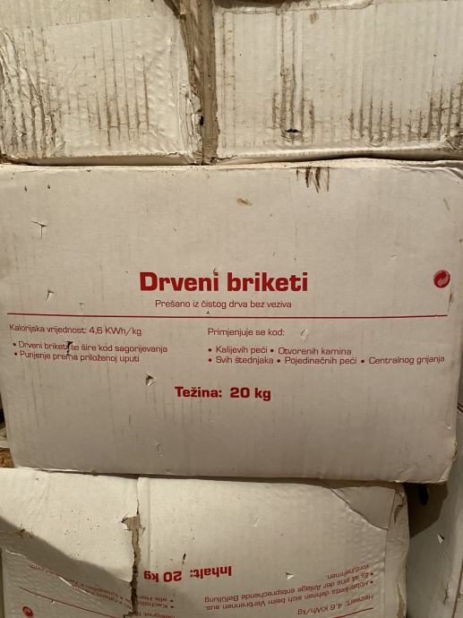 Lesni briketi za kurjavo 23 x 20kg (škatla)