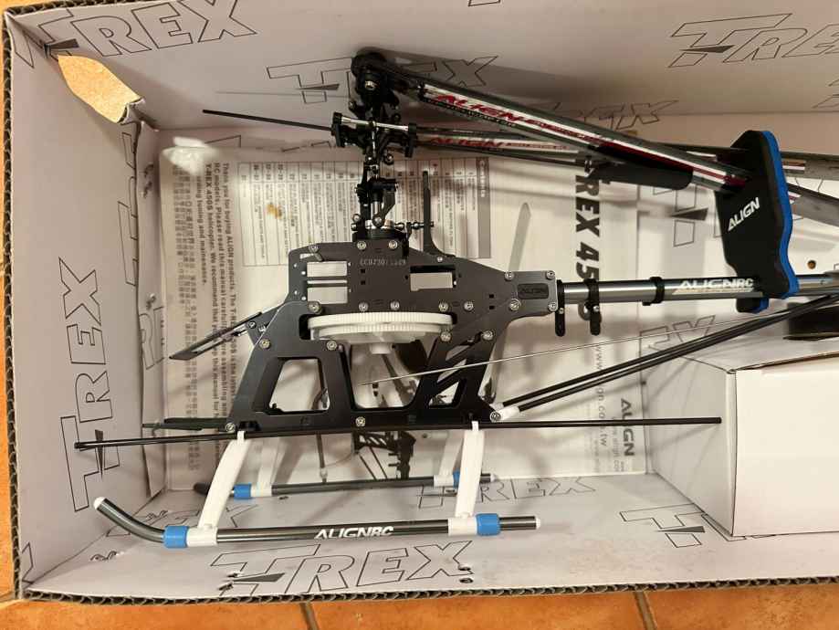 Align T-Rex 450S ARF Combo - RC helikopter (nov, v škatli)