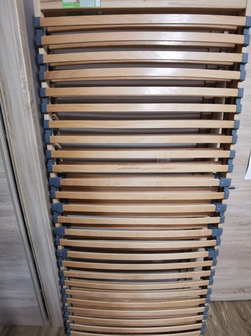 Letveno dno za posteljo 90x200 cm 2 kos