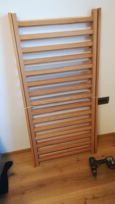 Otroška posteljica, kinderpet 70x140 bukov les