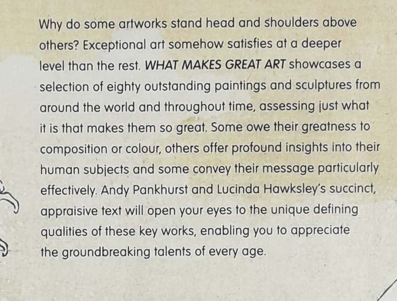 WHAT MAKES GREAT ART, Andy Pankhurst in Lucinda Hawksley