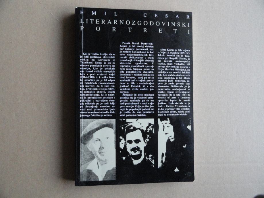 EMIL CESAR, LITERARNOZGODOVINSKI PORTRETI