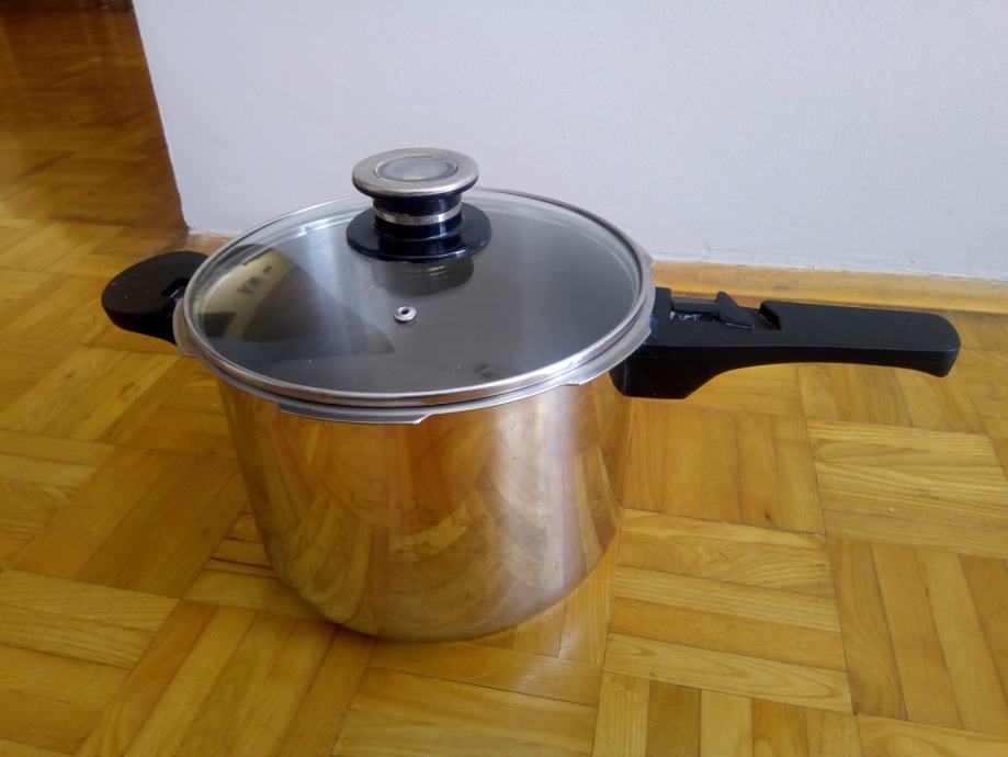 Inox lonec s pokrovko za kuhanje