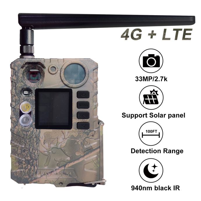 Lovska Kamera SET Bolyguard BG410-M 33MP 4G BARVNE NOČNE SLIKE