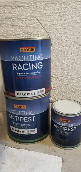 Jotun Racing 2,5L antifouling (antivegetativna barva) + Jotun Antipest