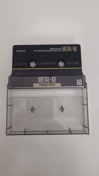 Kasete Sony Metal-XR 60 (Type IV), enkrat posnete, NEPOPISANI list