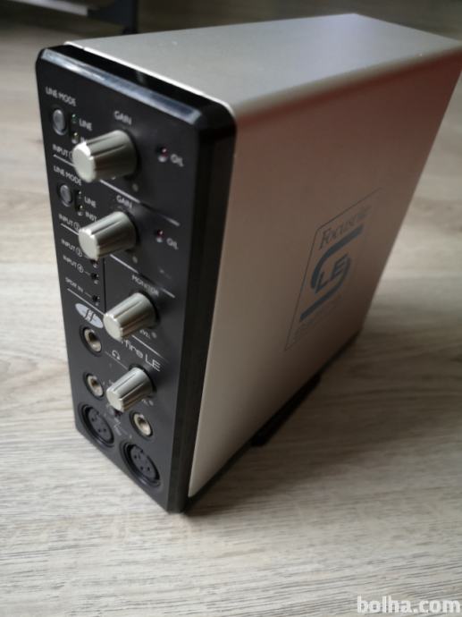 Prodam zunanjo zvočno kartico Focusrite Saffire LE