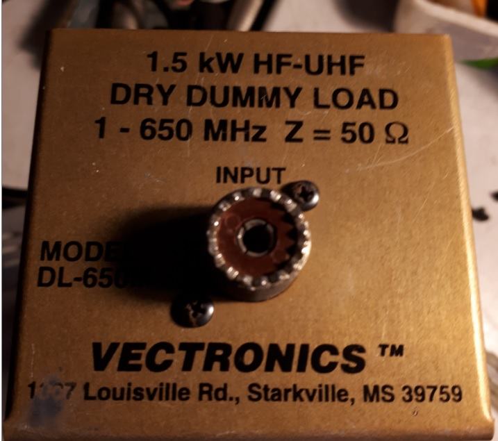 DL650 M Vectronics VHF UHF dummy loads MAX: 650 MHz, 1500 W RF breme