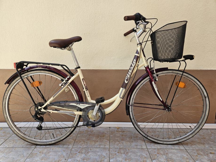Žensko mestno kolo s košaro, 6 prestav
