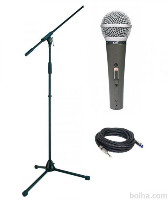 DEDI MIC SET 2 Mikrofon mikrofoni + stojalo