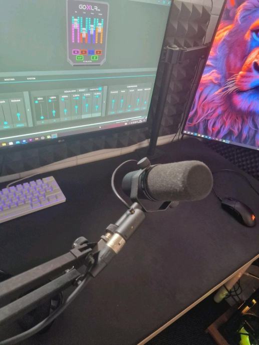 Shure SM7B + Goxlr mini & mikrofonska roka