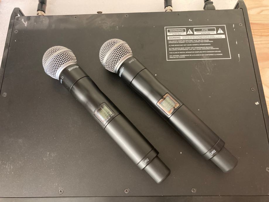 Shure ur4d in 2 sm58 J5E dvojni set