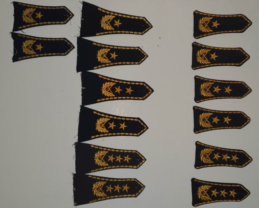 ČINI - EPOLETE GENERAL MAJORJA DO GENERAL POLKOVNIKA JLA ( JNA ), PARI