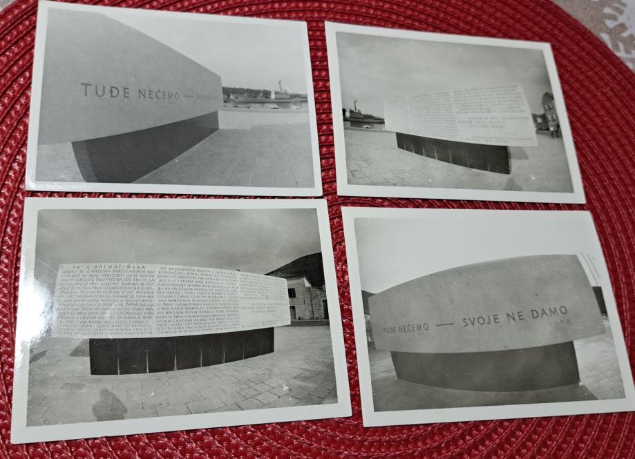 Fotografije (4 komada) spomenik NOB - Divulje Split