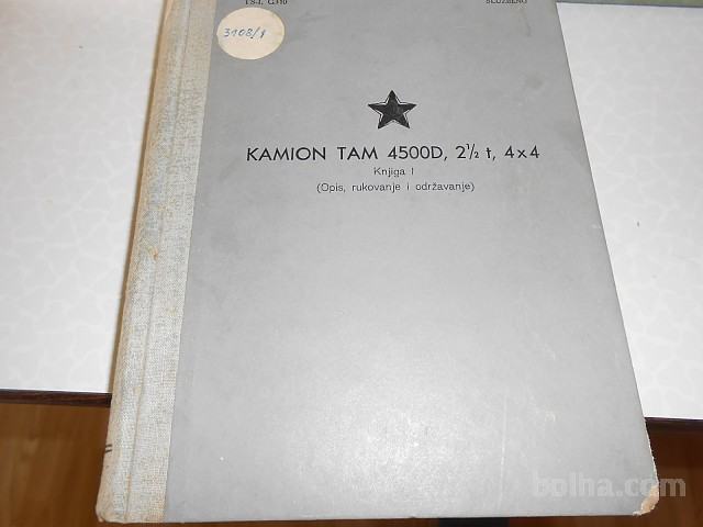 JNA knjige TAM 4500, 5000 , 60 cena za kos