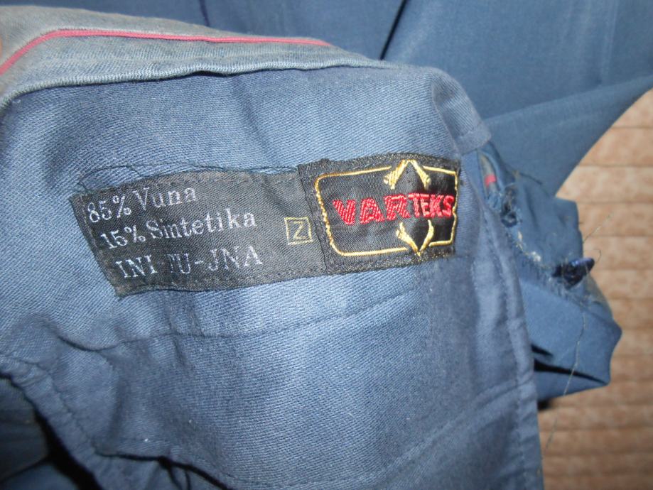 JNA pilotska uniforma hlače in bluza
