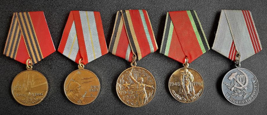 komplet medalj ZSSR