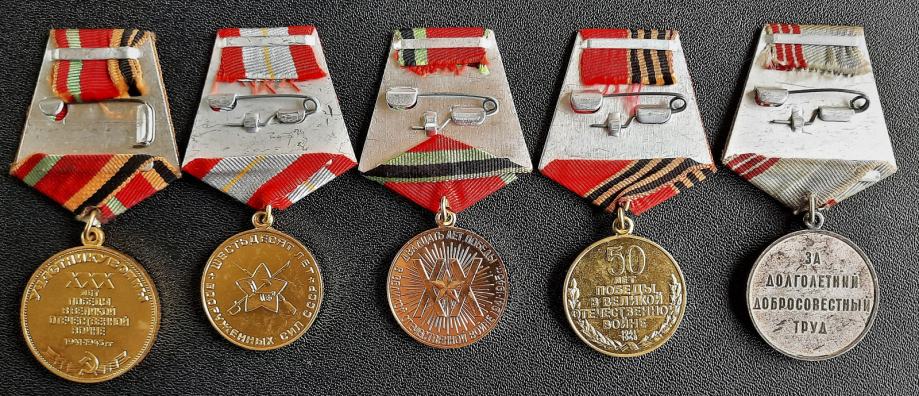 komplet medalj ZSSR
