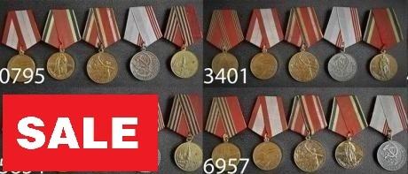 komplet medalj ZSSR