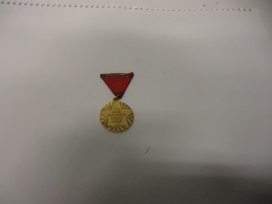 MEDALJA 40 GODINA JUGOSLOVENSKE NARODNE ARMIJE