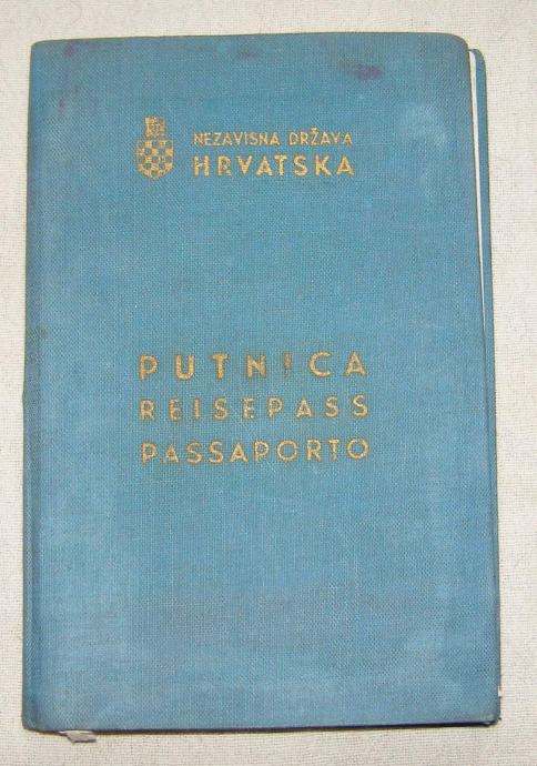 NDH Diplomatski Potni list