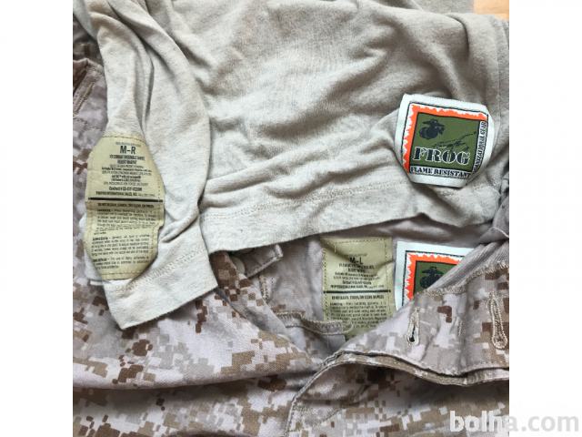 Original USMC FROG uniforma v desert marpat barvi