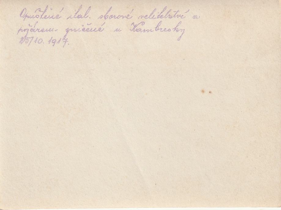 Soška Fronta - Kambreško (Kolovrat) 1917 (ZZ)