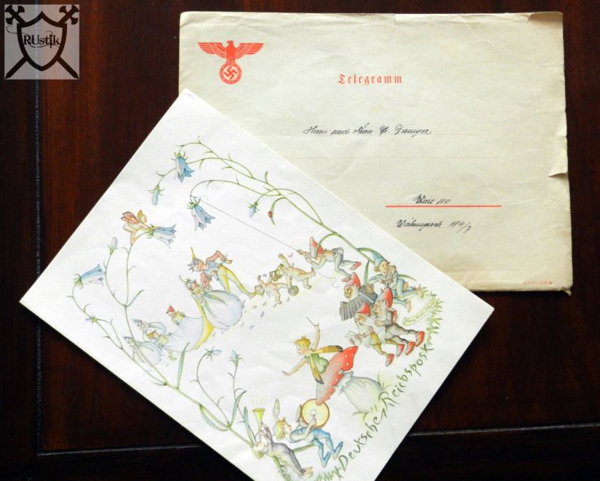 TELEGRAM NEMŠKI WWII (Tretji rajh)